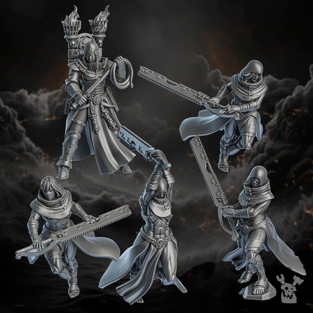 Redeemers Sisters Squad (set of 5) 12K | 16K UHD by Dakdak Miniatures ...