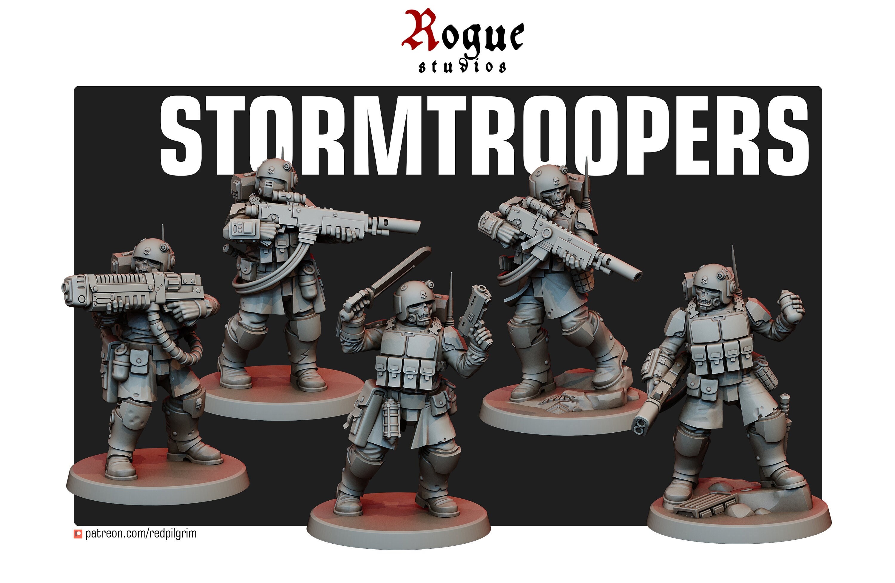 Stormtroopers (5 Models) + Base(s) by Red Pilgrim Miniatures ...