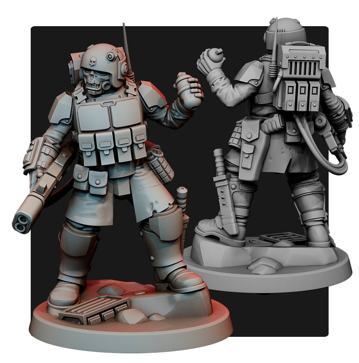 Stormtroopers (5 Models) + Base(s) by Red Pilgrim Miniatures ...