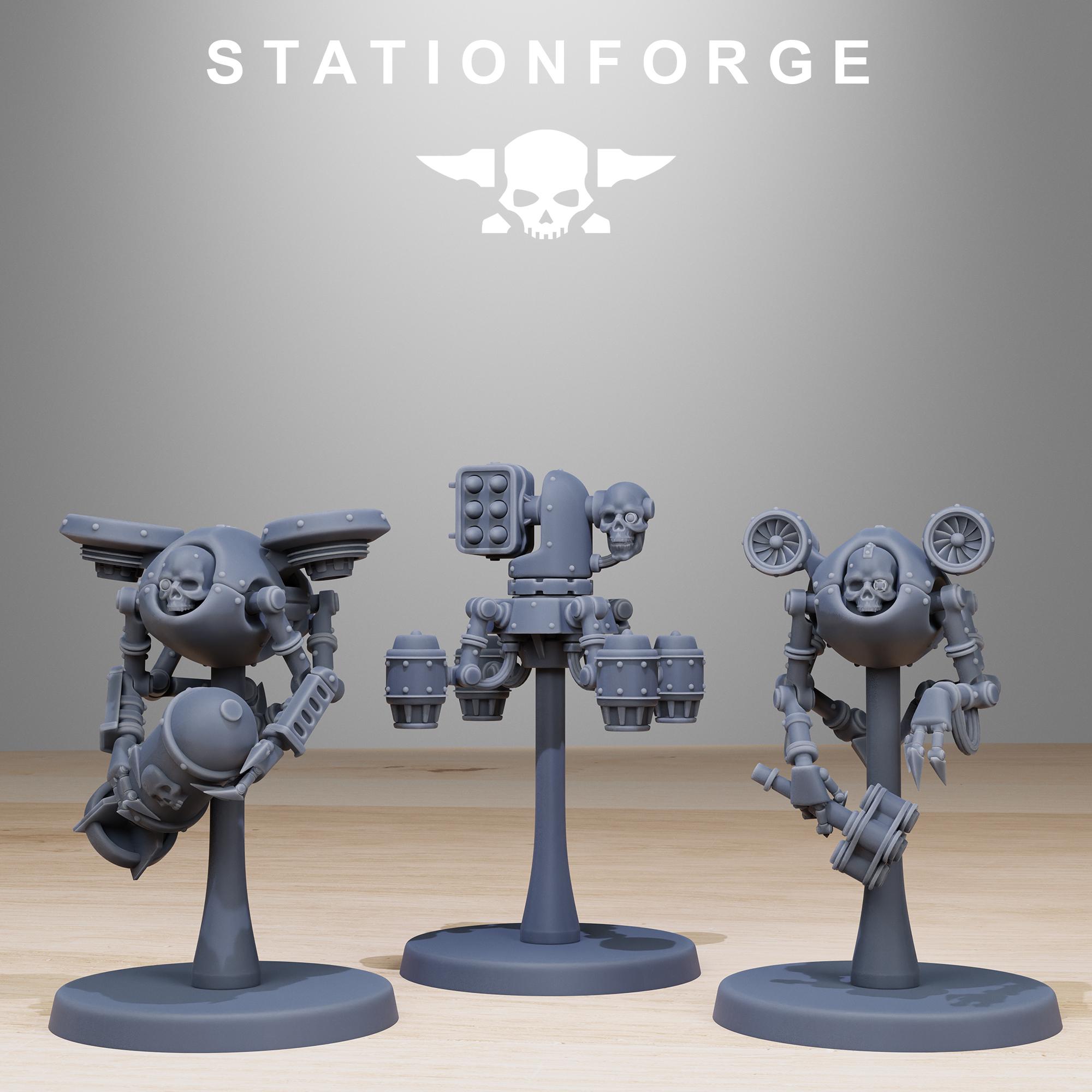 Scavenger Modular Drones (set of 10) + Base(s) by Station Forge ...