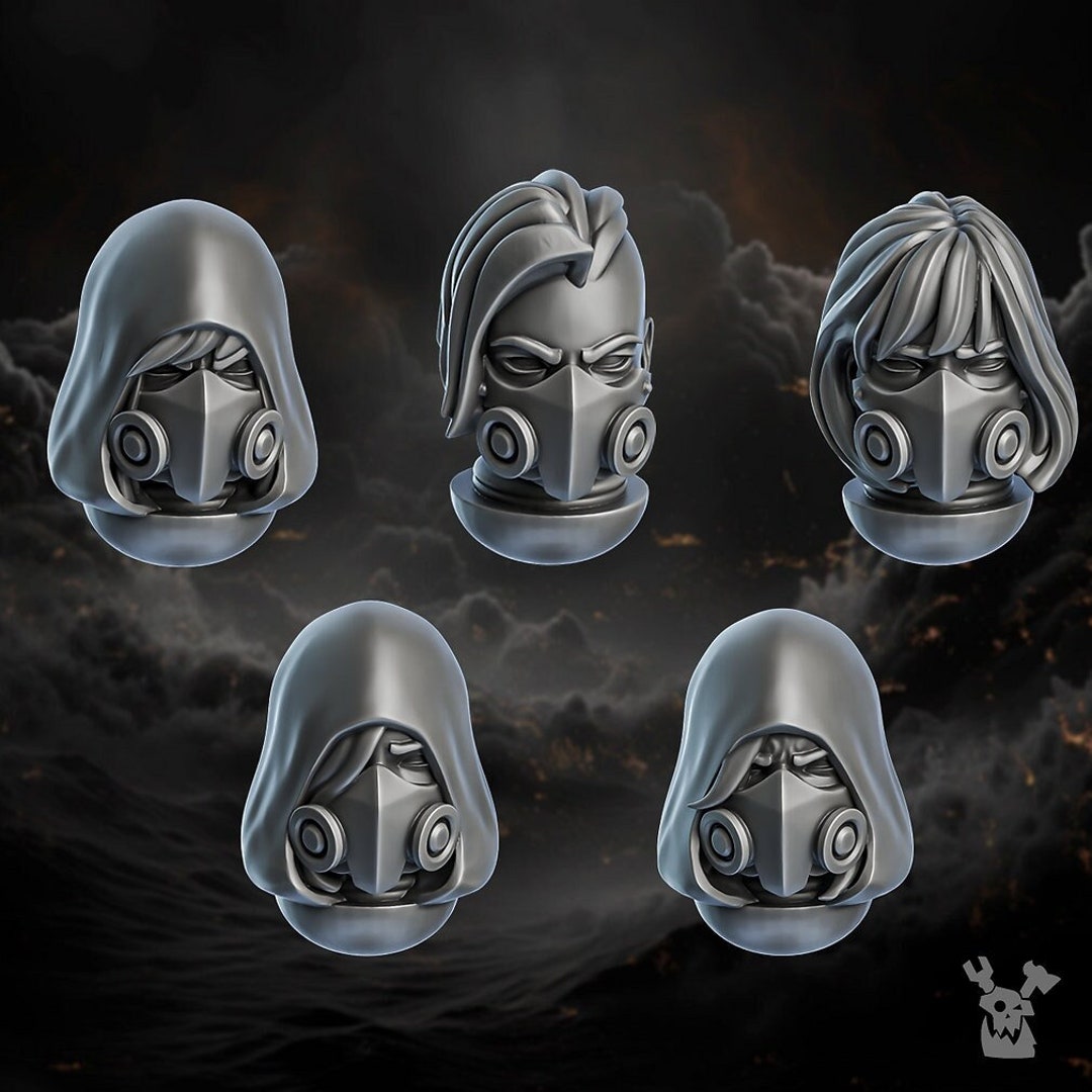 Retribution Angel Heads (set of 5) 12K | 16K UHD by Dakkadakka ...