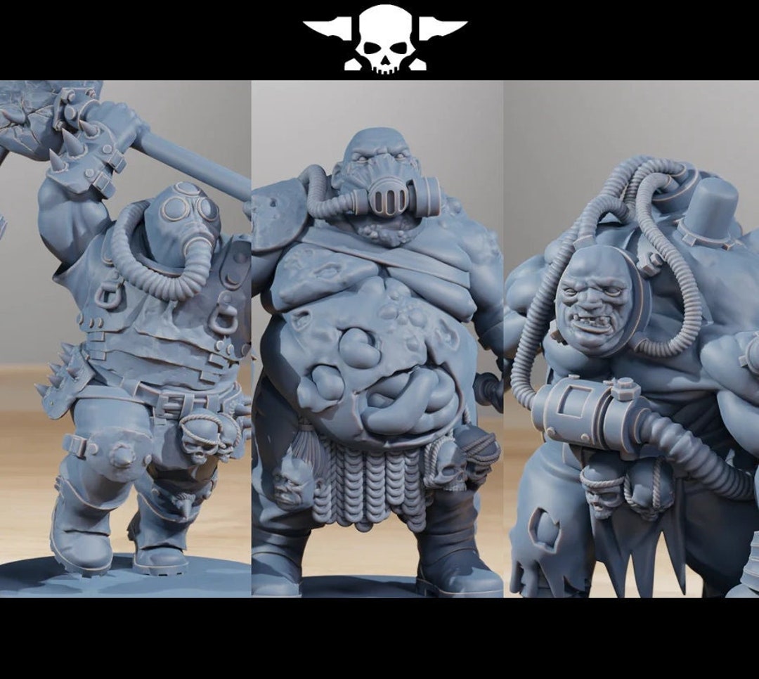 Corrupted Guard: Mutant Giants (set of 3) + Base(s) by Stationforge ...