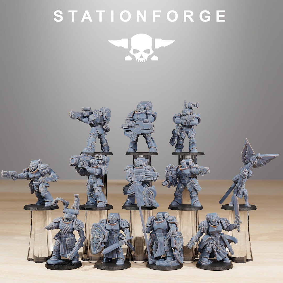 Socrates Legion Reinforcers (12 Models) + Base(s) by Stationforge | 8K ...
