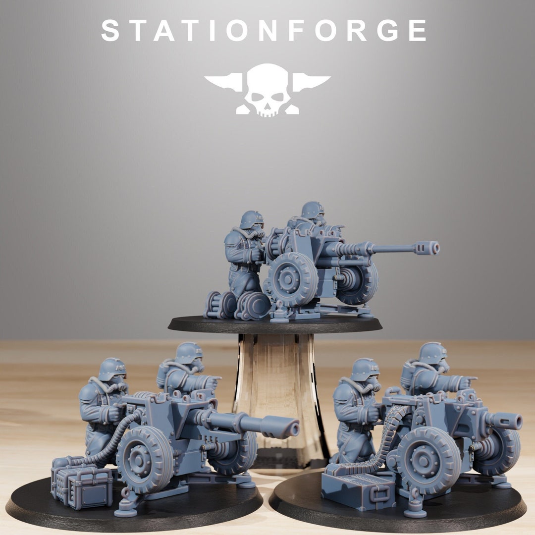 Grimguard Gunner Turret Kit + Base(s) 16K | 12K UHD Prints by ...