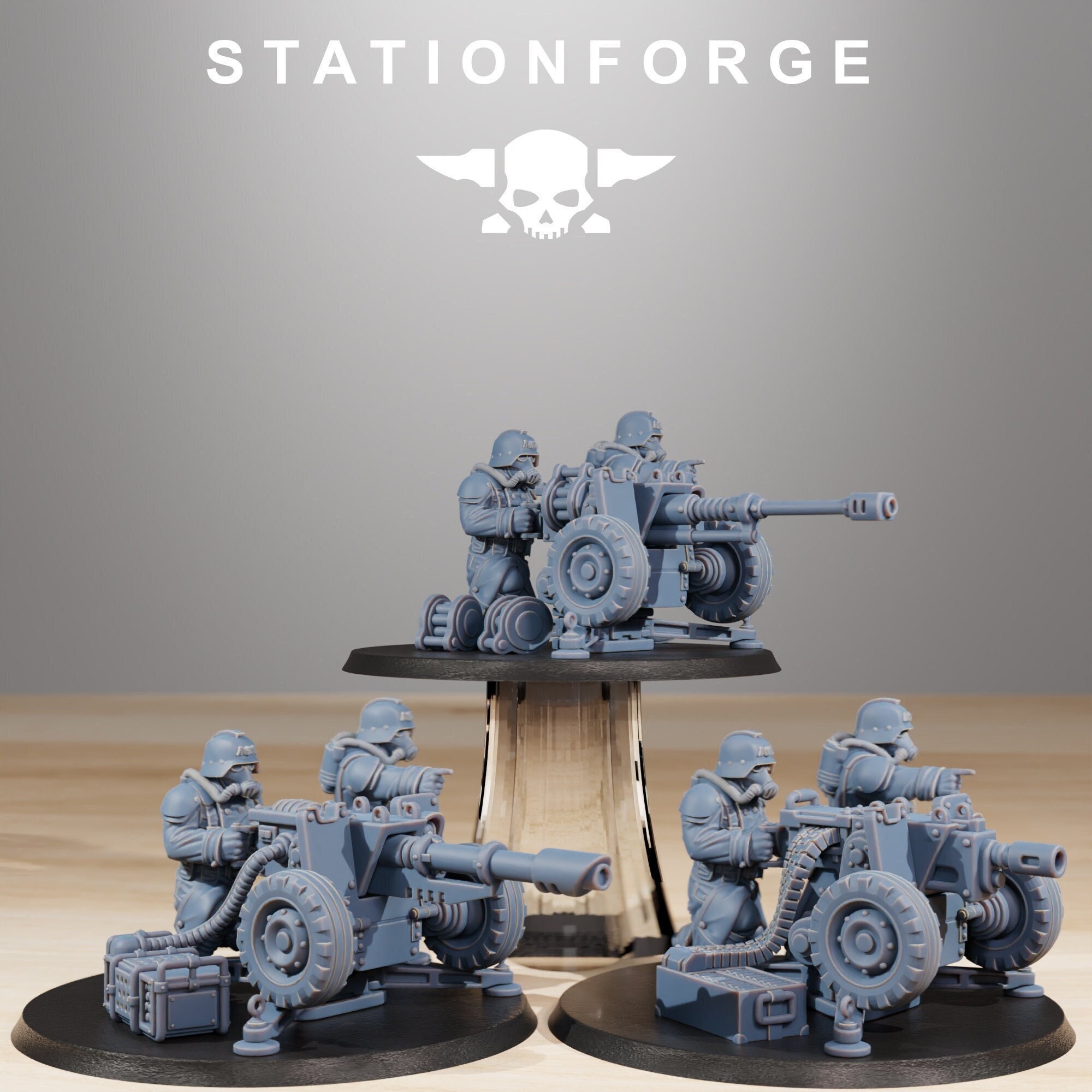 Grimguard Gunner Turret Kit + Base(s) 16K | 12K UHD Prints by ...