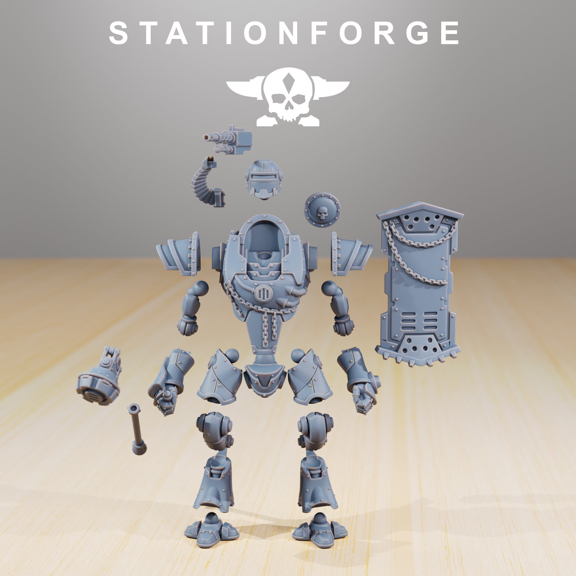 Scavenger Exutar Builder Kit - | Mars Droid War Machine Lancer Post ...