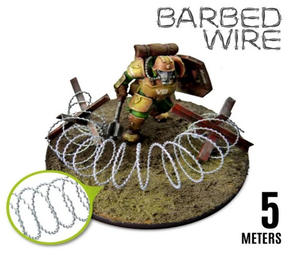 Miniature Barbed Wire 5 Meters Wargames Miniatures - Etsy