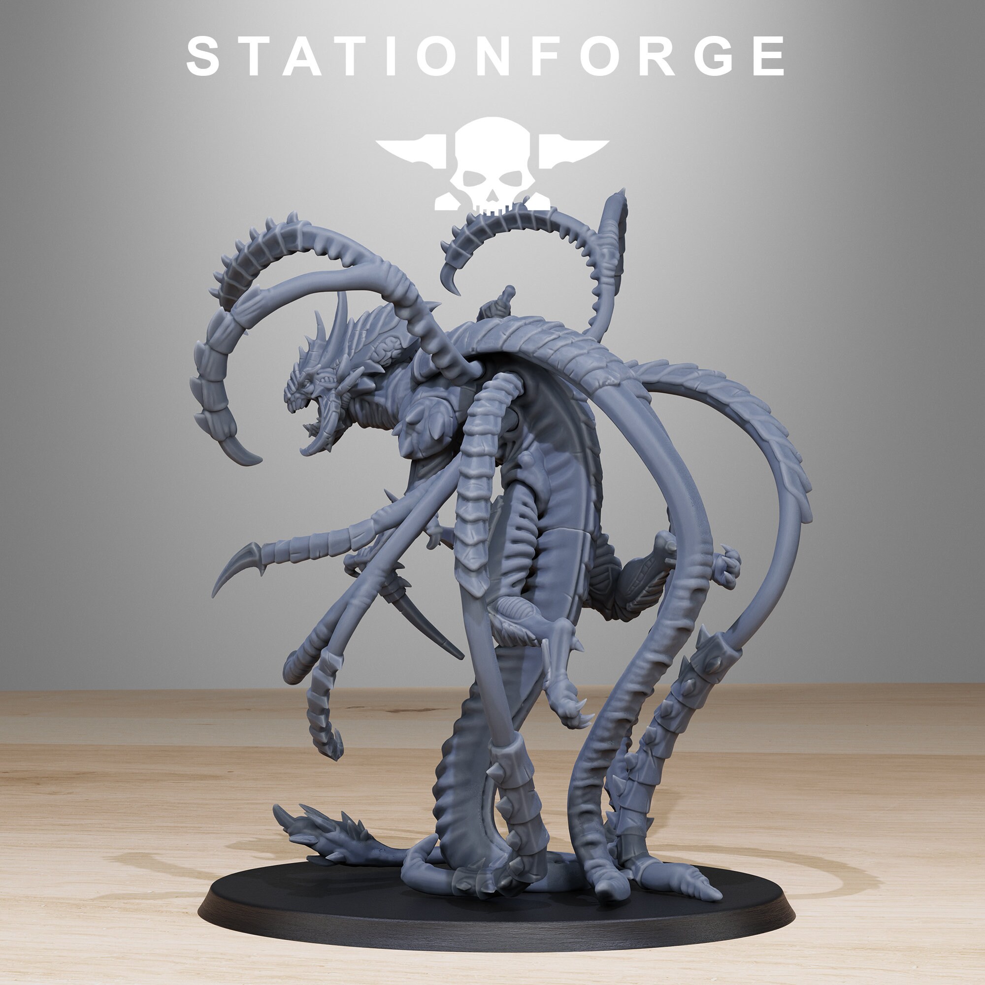 Xenarid Assassin 12K | 16K UHD by Stationforge Miniatures - | Grimdark ...