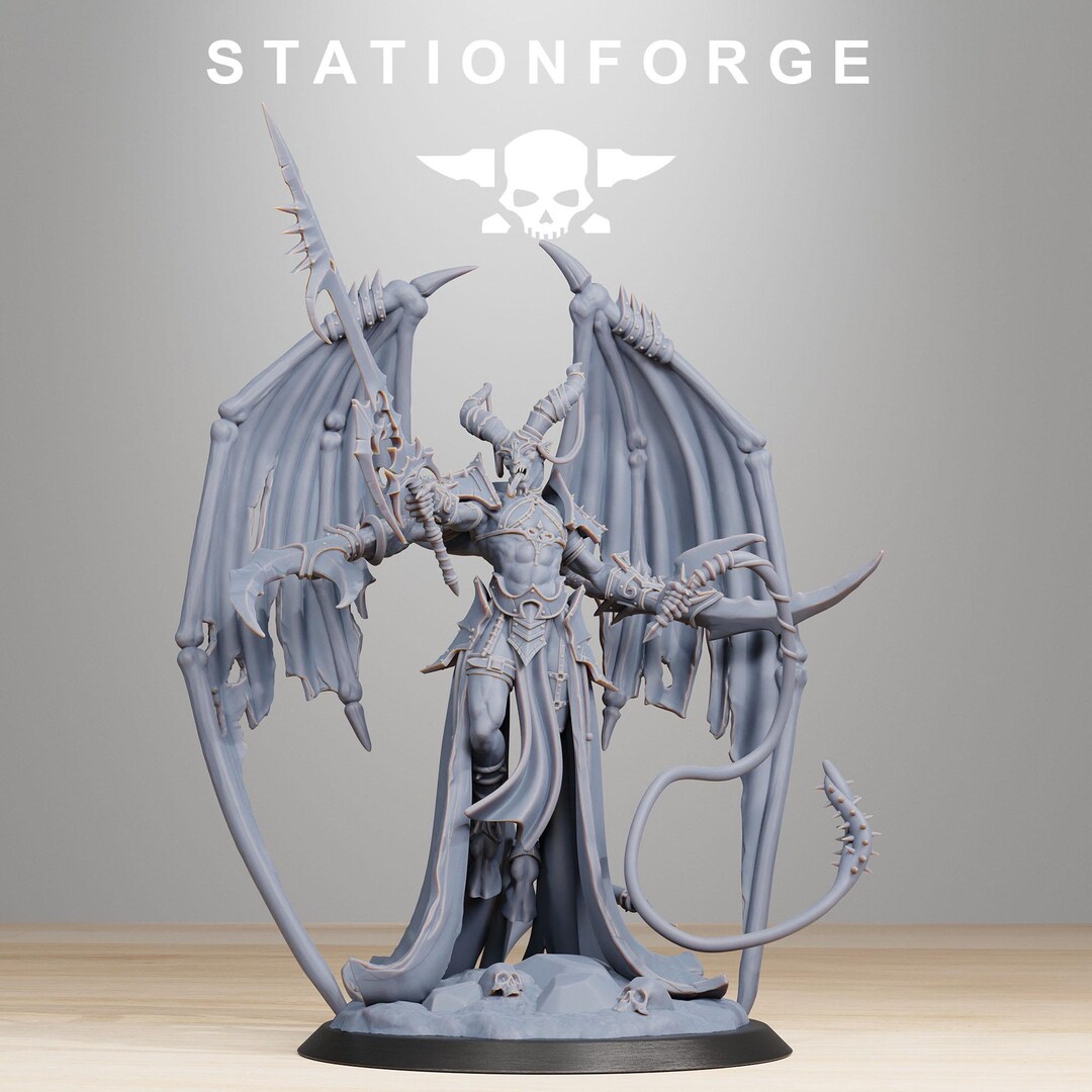 Corrupted Demon Queen by Stationforge Miniatures - 12K / 16K UHD - Chaos | Ravagers Proxy ...