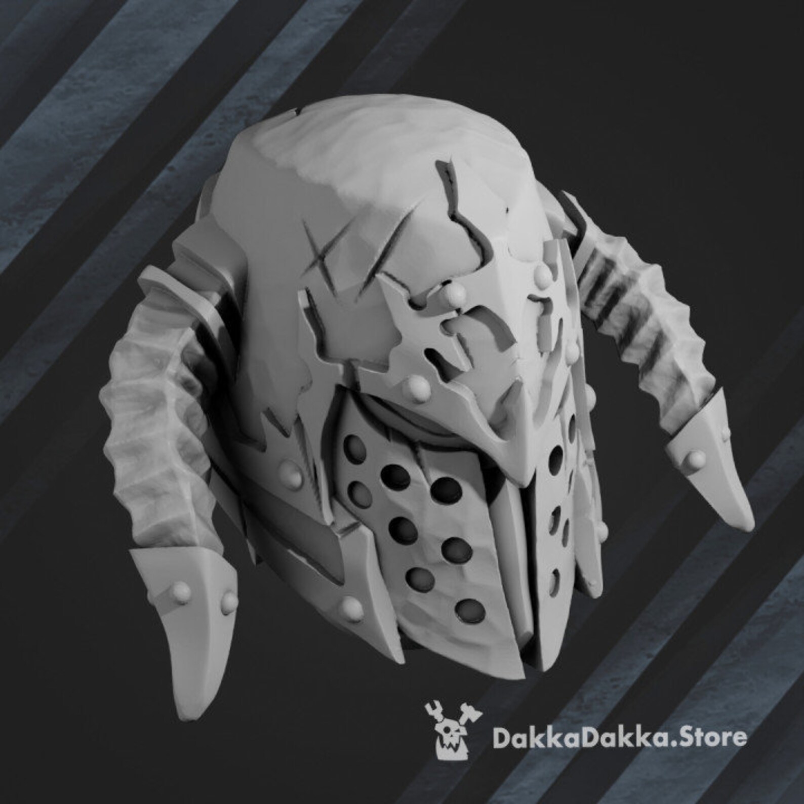 5 Predator Knights Helmets CW (set of 5) by Dakdak Miniatures ...