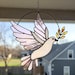 Dove Stained Glass Suncatcher Pattern: Bird Window Decor (PDF) - Etsy
