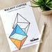 3D Rhombus Stained Glass Pattern: Geometric Craft Design (digital ...