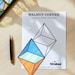 3D Rhombus Stained Glass Pattern: Geometric Craft Design (digital ...