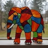 Elephant Stained Glass Pattern PDF Digital File - Etsy
