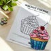 Cherry Cupcake Stained Glass Pattern: Festive DIY Project (PDF) - Etsy