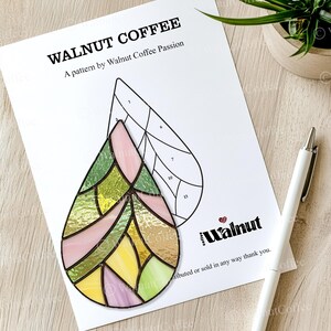 Pattern Teardrop Stained Glass, Nature Teardrop Stained Glass ...