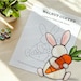 Bunny Stained Glass Pattern: Rabbit With Carrot Decor (PDF) - Etsy