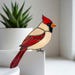 Red Cardinal Stained Glass Pattern, Cardinal Suncatcher Pattern ...
