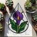 Calla Lily Stained Glass Suncatcher: Teardrop Floral PDF Pattern ...