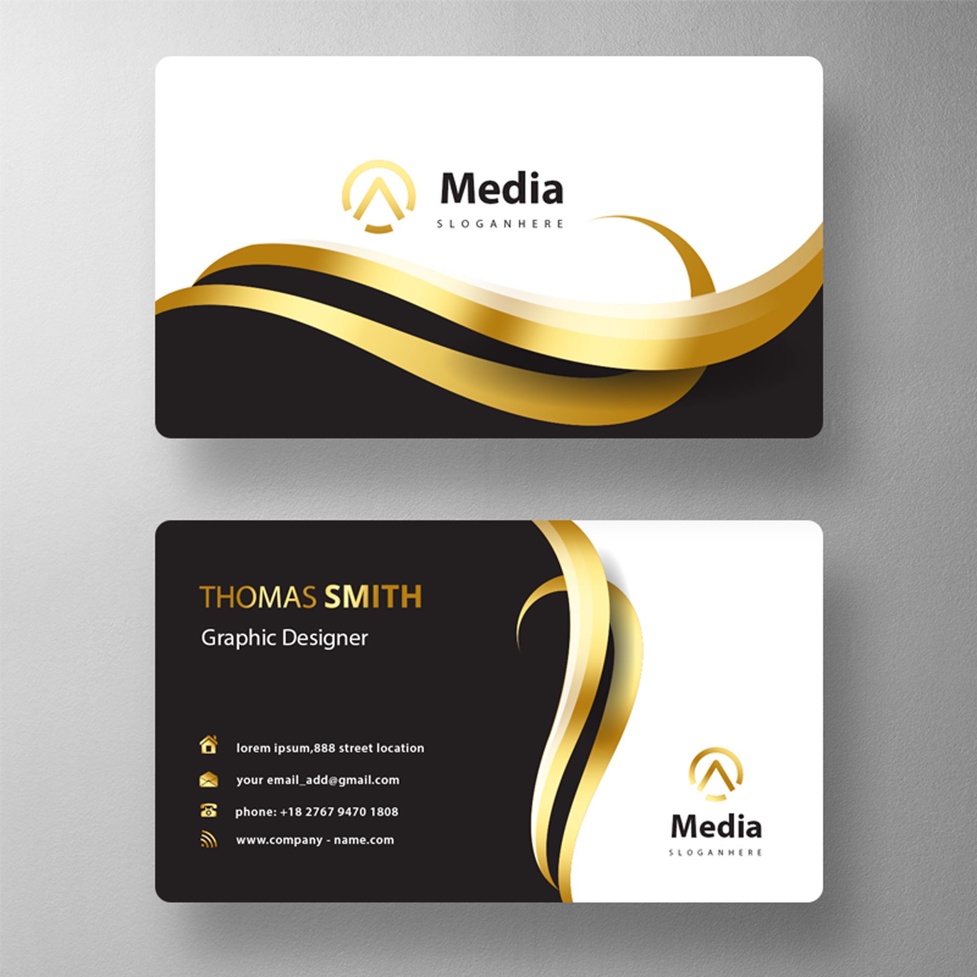 Editable Modern Business Card Templates Minimalist & Printable Business ...