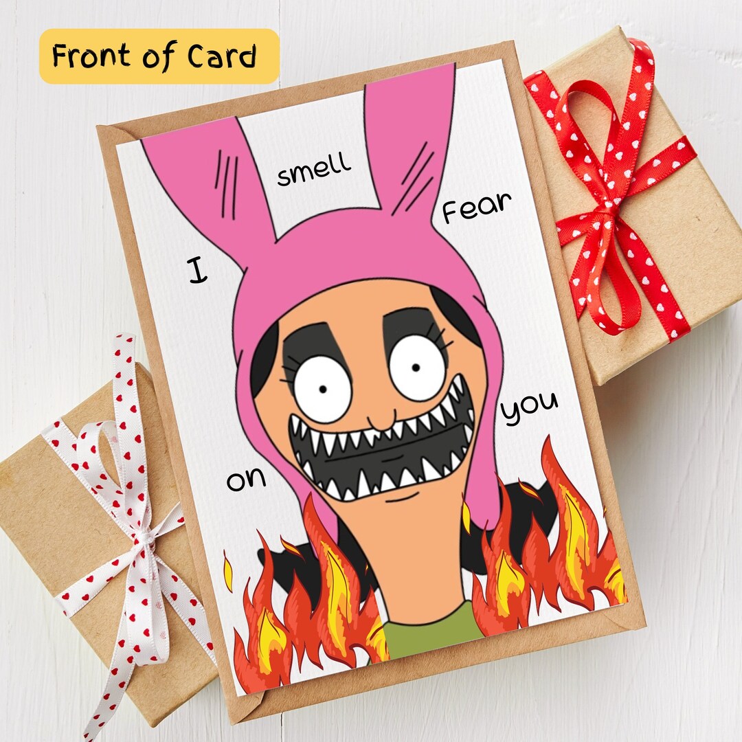 Bob's Burgers Card personalised Handmade Bob Linda Tina Teddy Gene ...