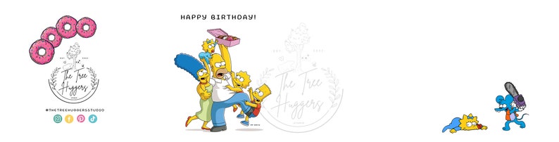 The Simpsons Card |personalised Simpsons Homer Marge Birthday Card ...