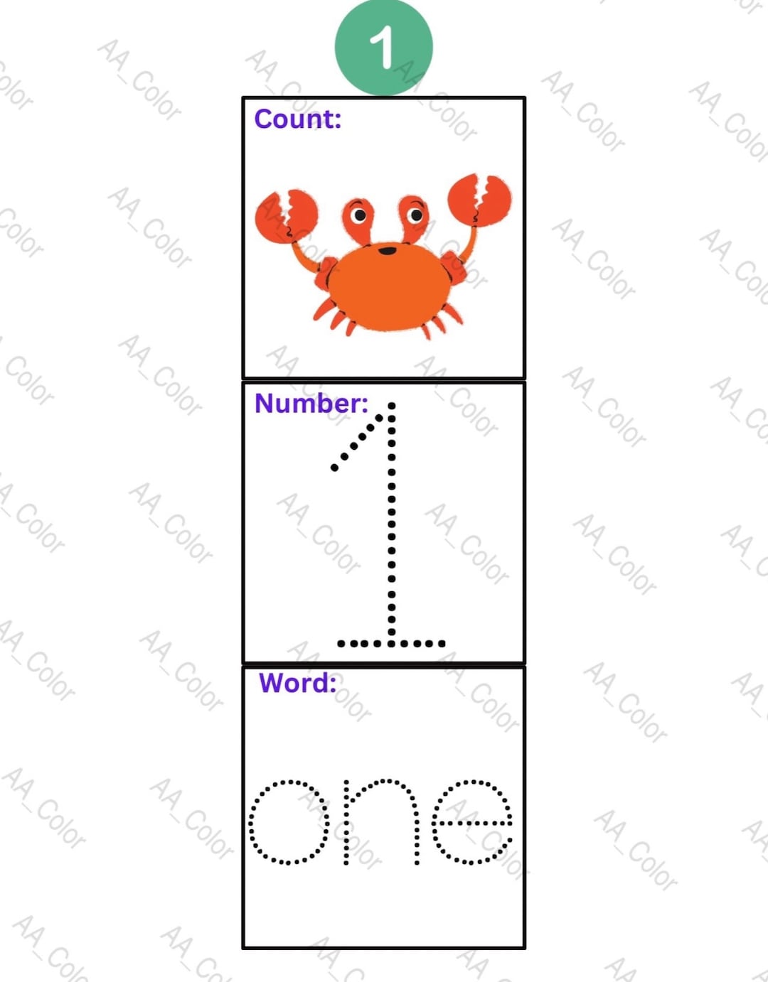 Digital Preschool Number Tracing Flash Cards 1-10 - Etsy