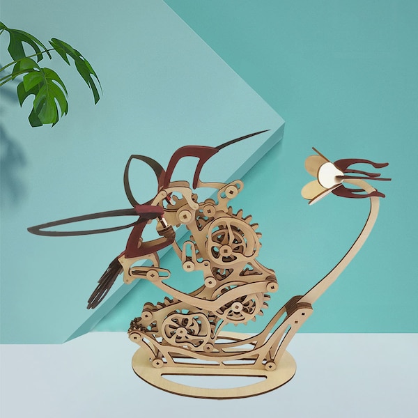3d Wooden Mechanical Hummingbird - Etsy Australia