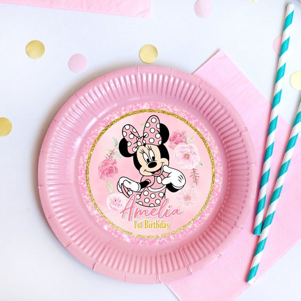 Minnie Mouse Plate Insert - Etsy