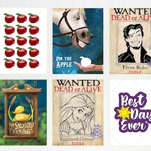 Tangled Rapunzel Party Signs, Tangled Rapunzel Posters, Tangled ...