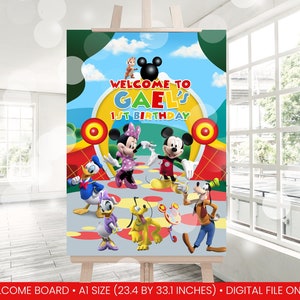 Mouse Clubhouse Welcome Banner Mouse Clubhouse Welcome Board - Etsy