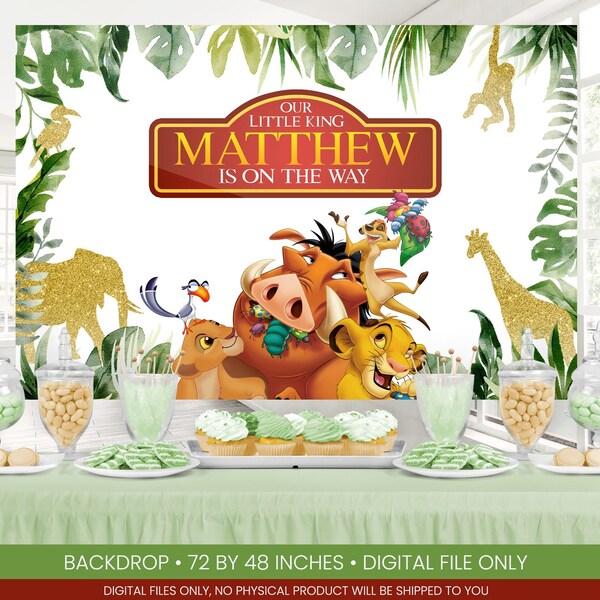 Lion King Party Backdrop - Etsy