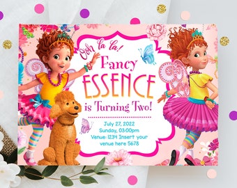Fancy Nancy Digital Invitation - Etsy