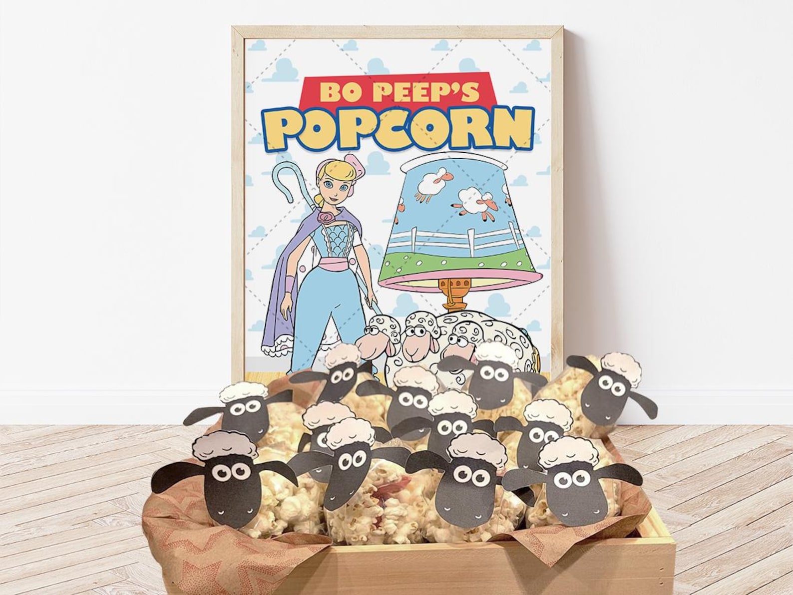 Sheep Head for Pop Corn, Toy Story Pop Corn Sign, Toy Story Bo Peep ...