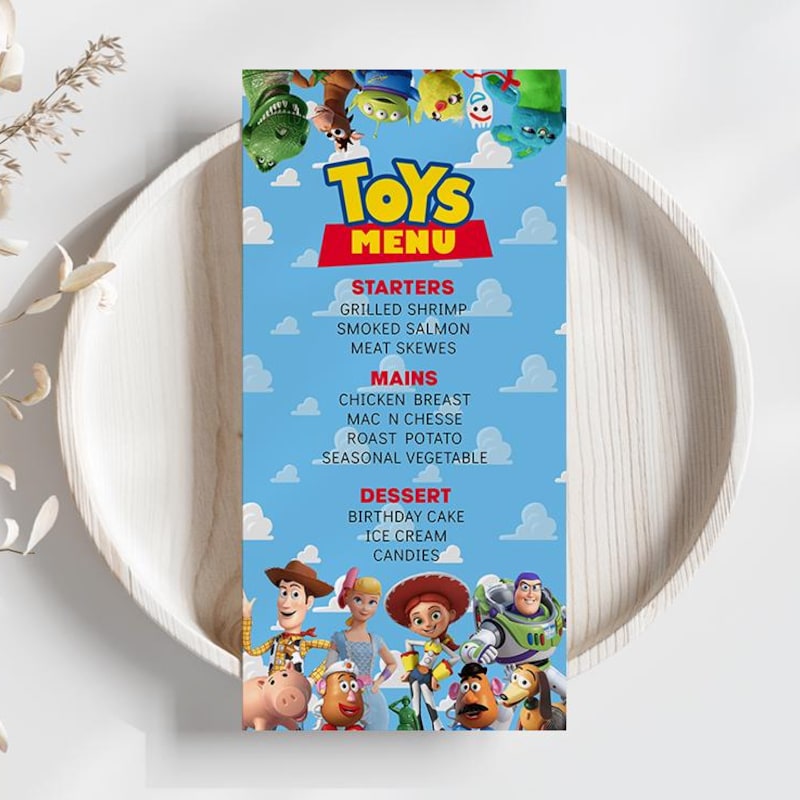 Plates of Food Menu - Etsy UK