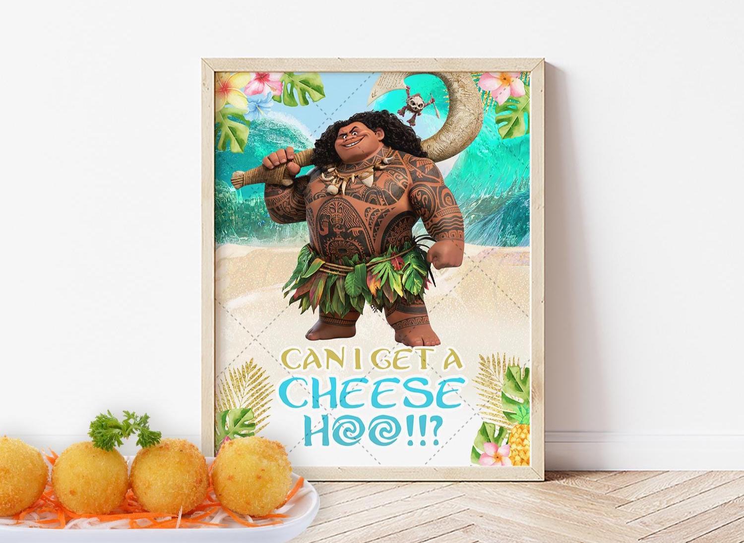 Moana 2 Cheese Station Signage, Moana 2 Food Area Signage, Moana 2 ...