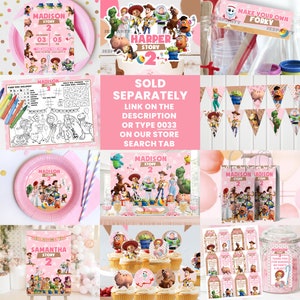 Toy Story Girl Gable Box Label, Toy Story Girl Treat Box Label, Toy ...