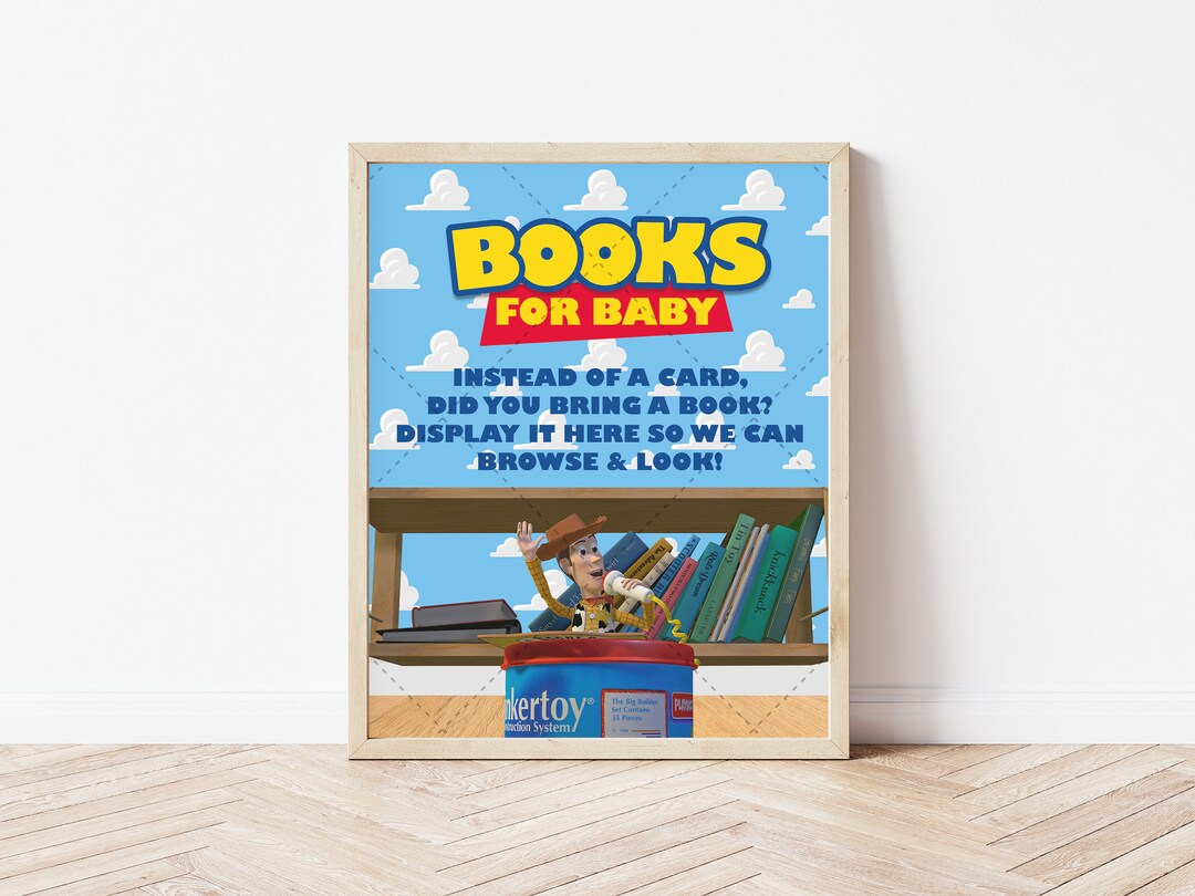It's a Boy Story Books for Baby Party Sign, It's a Boy Story, Toy Story ...