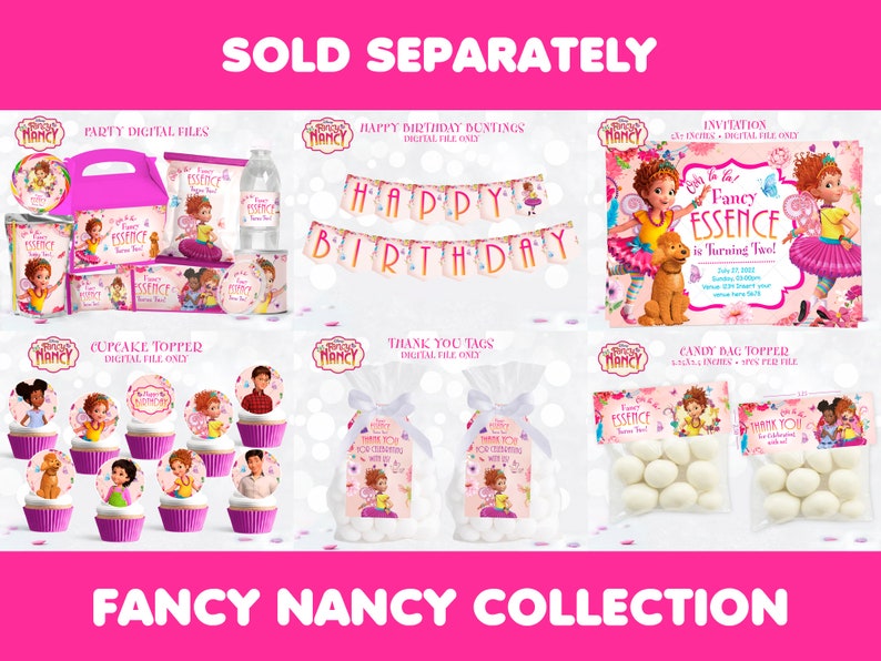 Fancy Nancy Backdrop Fancy Nancy Banner Fancy Nancy DIGITAL - Etsy