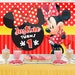 Minnie Mouse Red Backdrop Minnie Mouse Red Banner Minnie - Etsy