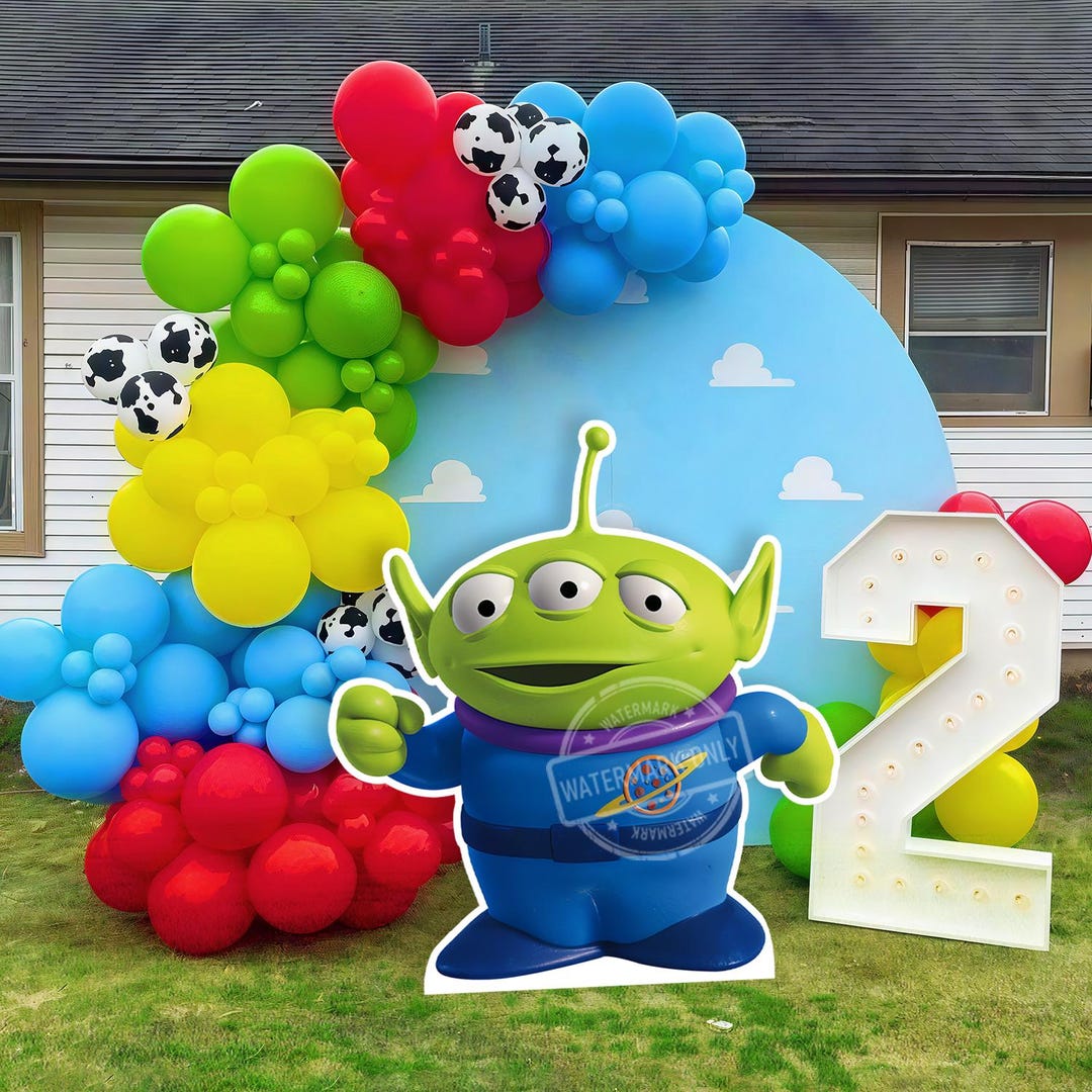 Toy Story Cutout, Alien Cutout, Toy Story Alien Stand up Prop, Toy ...