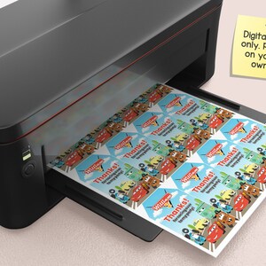 Cars Radiator Spring Thank You Tags, Cars Giveaway Labels, Cars ...