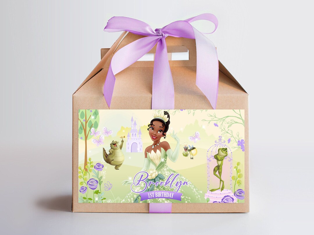 Princess Tiana Gable Box Label Printable, Princess Tiana Gable Box ...