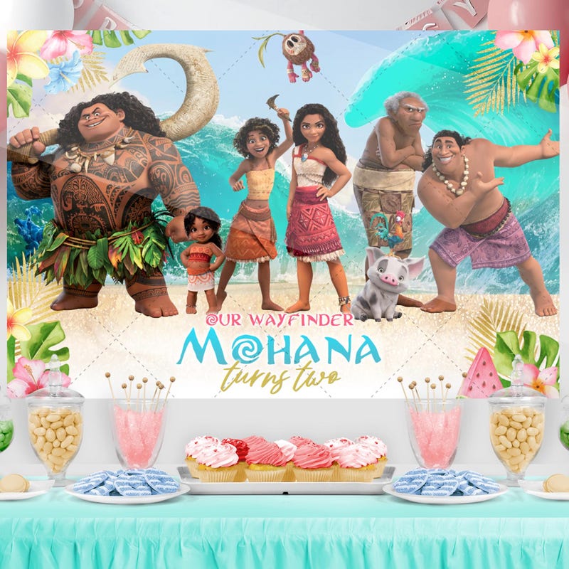 Moana Backdrop - Etsy