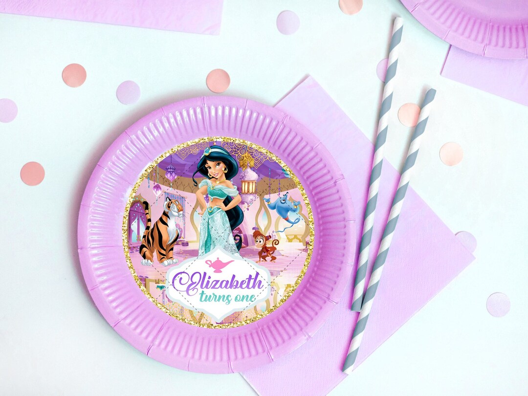 Princess Jasmine Charger Plate Insert, Princess Jasmine Plate Insert ...