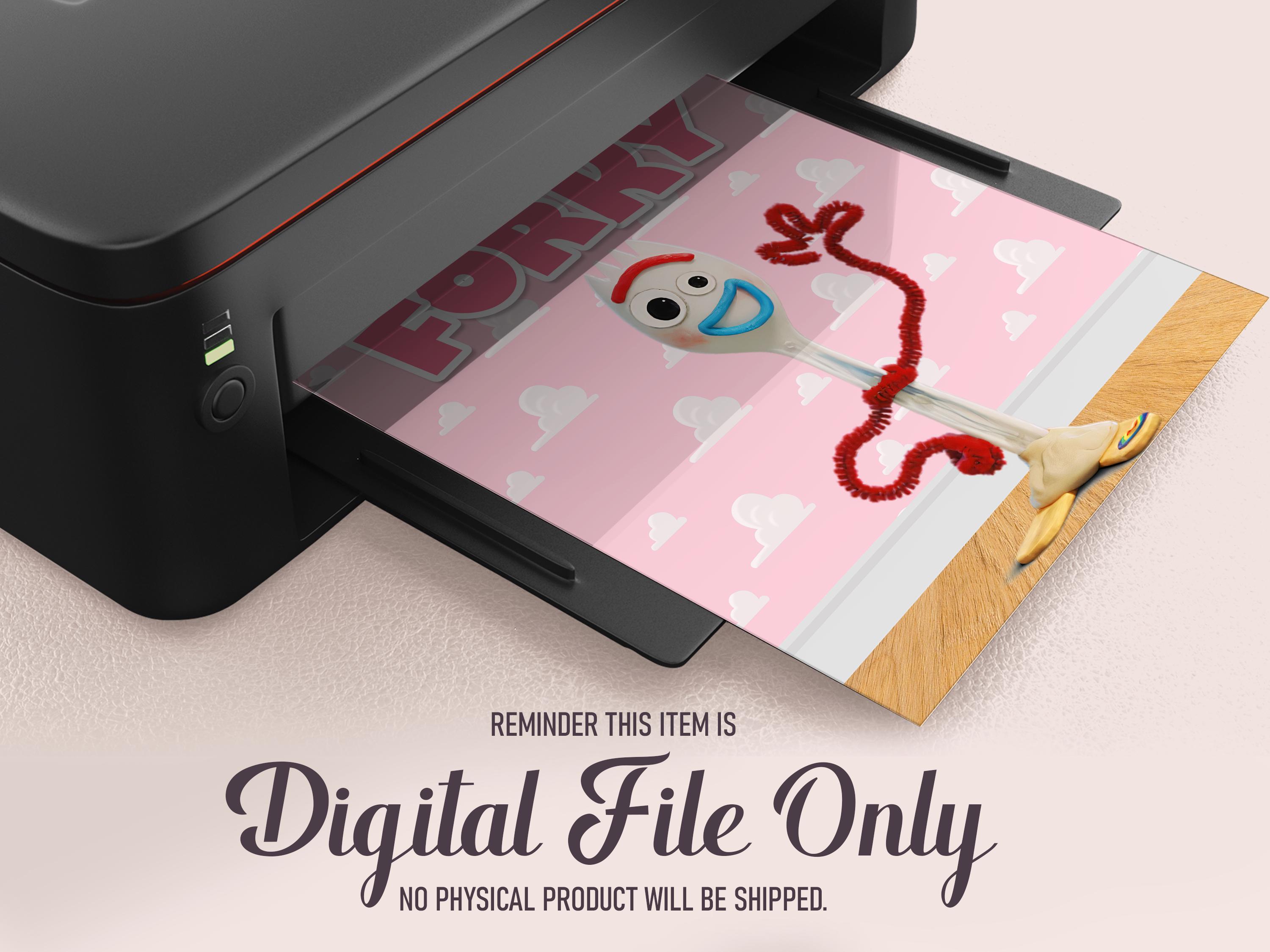 Toy Story Make Your Own Forky Sign, Toy Story Forky Sign, Toy Story ...