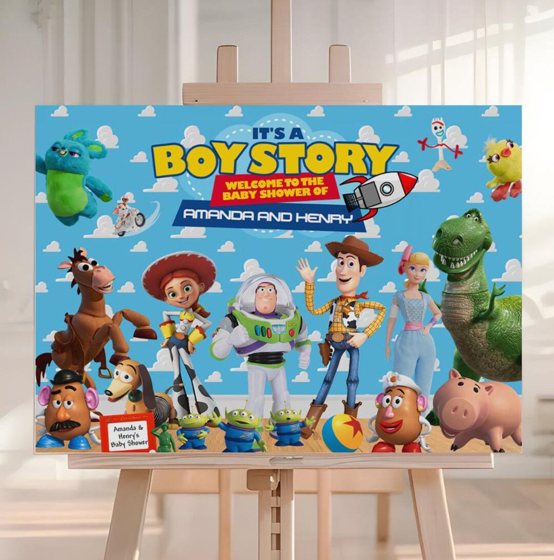 Its a Boy Story Welcome Sign, Toy Story Welcome Banner, Toy Story ...