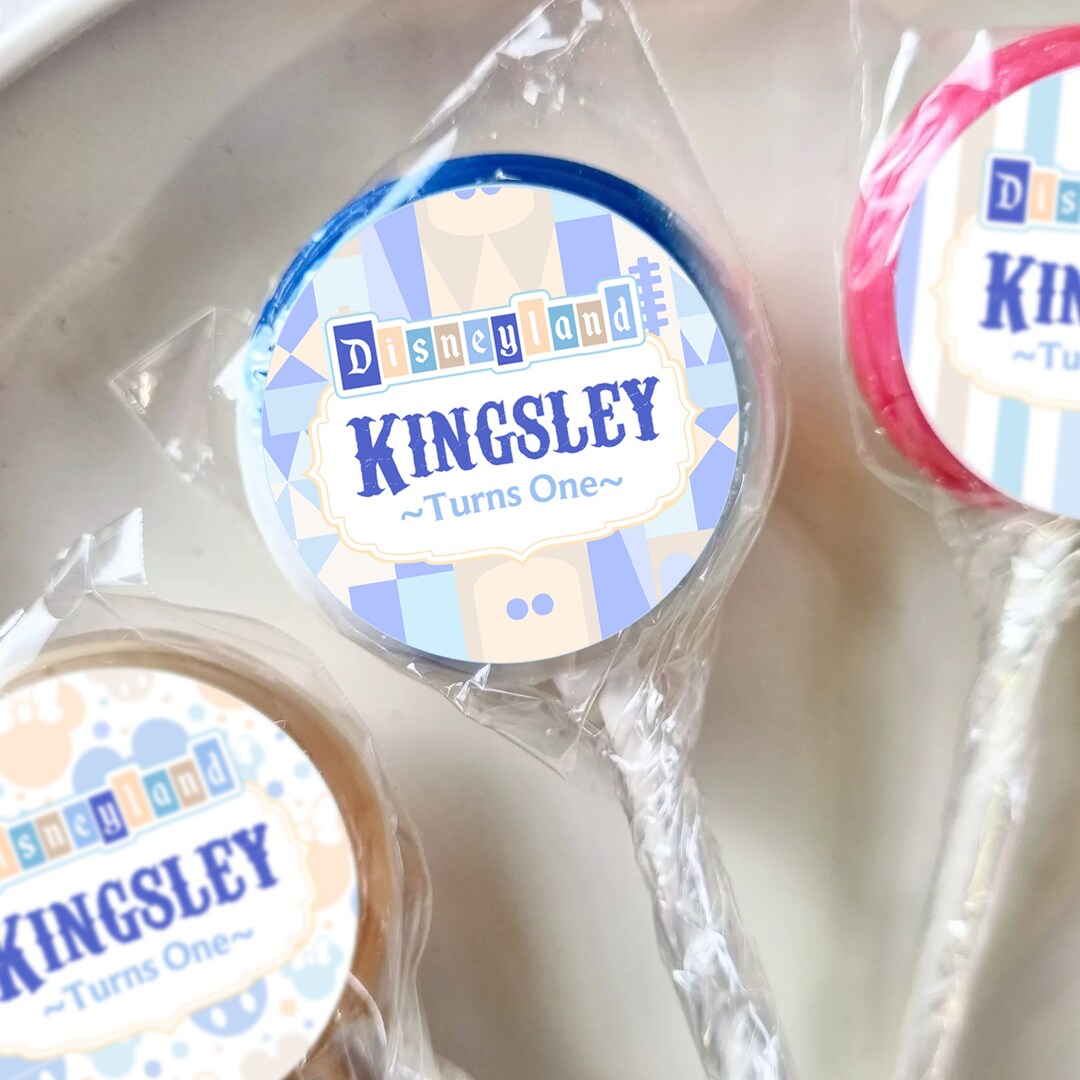 Happiest Birthday Lollipop Label, Magical Party Lollipop Label, Theme ...