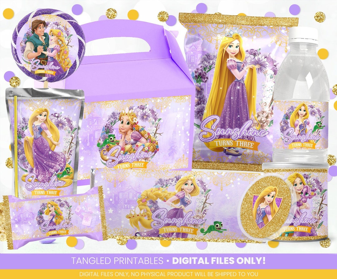 Tangled Rapunzel Girl Party Package Tangled Rapunzel Girl - Etsy