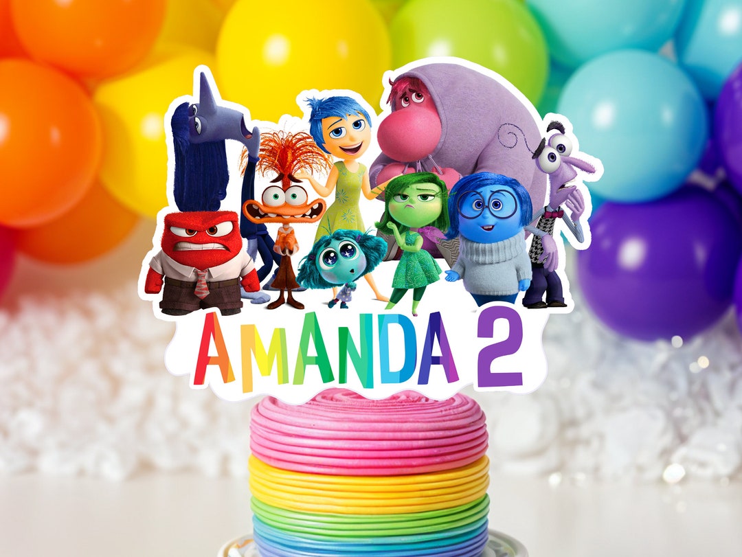 Inside Out Cake Topper, Inside Out Centerpiece, Inside Out Printable ...
